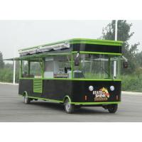 China 600kg CE Approved Semi-Trailer 4 Wheels Food Cart Trailer for Cold Drink Vending for sale