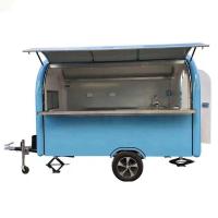 China 1000KG Mobile Coffee Shop Ice Cream Van Truck Food Cart BBQ Foodtruck Concession Trailer Kitchen Food Truck Sale California Easy for sale