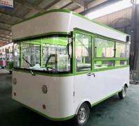China 220V/380V Mobile Used Food Trucks Usa with 2022 6M Unique Mirror Stainless Steel Design for sale