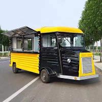 China 85kms long distance outdoor fast food trailer with durable stainless steel worktable for sale