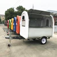 China Silver Mobile Food Cart Trailers Fully Equipped for 85km Long Distance Expeditions for sale