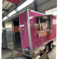 China Manufacturing Plant Professional Stainless Steel Food Trailer with Customized Design for sale