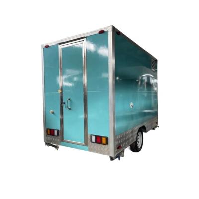 China 3000*2100*2500MM Voltage 110V/220V Pizza Truck Bbq Kitchen Mobile Fast Food Restaurant for sale