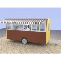 China Convenient Snack Food Semi-Trailer 4 Wheels Food Truck for Your Food Business Needs for sale