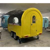 China Design Silver Snack Food Trailer for Fast Food Kiosk Sale in USA Silver Design for sale
