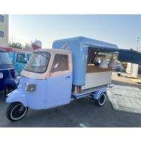 China 110v/220v Three Wheels Electric Tricycle Snack Food Truck for Mobile Vending for sale