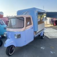 China 110v/220v Three Wheels Electric Tricycle Snack Food Truck for Mobile Vending for sale