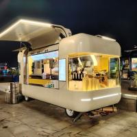 China Customizable Born Mobile Food Van with Stainless Steel and Painted Galvanized Sheet for sale