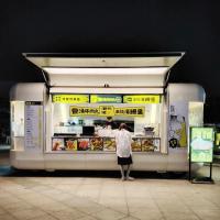 China Customizable Born Mobile Food Van with Stainless Steel and Painted Galvanized Sheet for sale