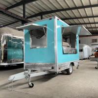 China Outdoor Kitchen Fast Food Trailer with Cooking Equipment Mobile Food Trucks for sale