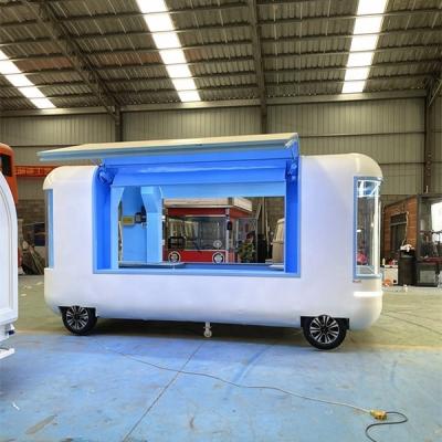 China Approved Electric Food Truck Fashionable Mobile Street Kitchen Food Cart Customized for sale