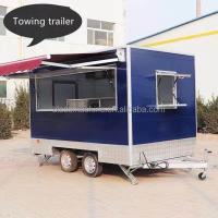 China Food Concession Trailer 3000*2100*2500MM Size Spare Parts Included for sale