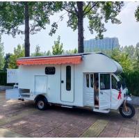 China Electric System Provided Customized Off Road RV Caravan Camper Trailer with 50L Fridge for sale
