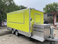 China Mobile Bar Coffee Cart Mobile Food Truck with Fully Equipped BBQ Concession Trailer for sale