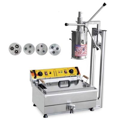 China 5 molds Stainless steel Churros Machine 1100*600*570mm for sale
