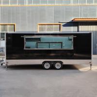 China 500*180*250cm Multifunctional Mobile Square Style Tow Trailer for Snacks and Ice Cream for sale