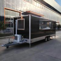 China 500*180*250cm Multifunctional Mobile Square Style Tow Trailer for Snacks and Ice Cream for sale