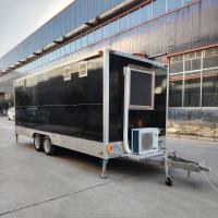 China 500*180*250cm Multifunctional Mobile Square Style Tow Trailer for Snacks and Ice Cream for sale