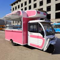 China Multipurpose Mobile Electric Fast Food Snack Tricycle for Cooking Oil at 40kms per hr for sale