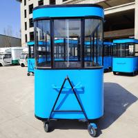 China Outlet Mobile Fast Food Cart for Snacks Beverages Ice Cream Coffee Milk Tea and Fruit Juice for sale