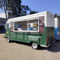 China Customized Electric Mobile Van Fast Food Snack Catering Drinks Coffee Truck Trailer Cart for sale