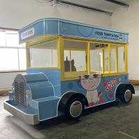 China 40kms per hr Fast Food Snack Beverage Ice Cream Catering Trailer with Flour Raw Material for sale