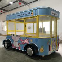 China 40kms per hr Fast Food Snack Beverage Ice Cream Catering Trailer with Flour Raw Material for sale