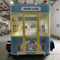 China 40kms per hr Fast Food Snack Beverage Ice Cream Catering Trailer with Flour Raw Material for sale