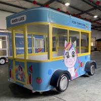 China 40kms per hr Fast Food Snack Beverage Ice Cream Catering Trailer with Flour Raw Material for sale