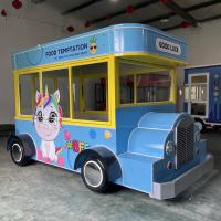 China 40kms per hr Fast Food Snack Beverage Ice Cream Catering Trailer with Flour Raw Material for sale