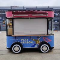 China 3.0kw Electric Mobile Fast Food Snack Beverage Ice Cream Catering Trailer Truck Kiosk Cart for sale