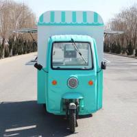 China Multipurpose Mobile Electric Fast Food Snack Tricycle with 3 Road Wheels 40km/hr Speed for sale