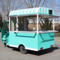China Multipurpose Mobile Electric Fast Food Snack Tricycle with 3 Road Wheels 40km/hr Speed for sale