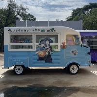 China Multipurpose Electric Mobile Van Fast Food Snack Catering Drinks Coffee Truck Trailer Cart for sale