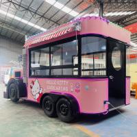 China Complete Kitchen Equipment Fast Food Snack Catering Ice Cream Coffee Truck Trailer for sale