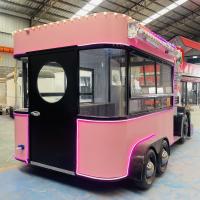 China Complete Kitchen Equipment Fast Food Snack Catering Ice Cream Coffee Truck Trailer for sale