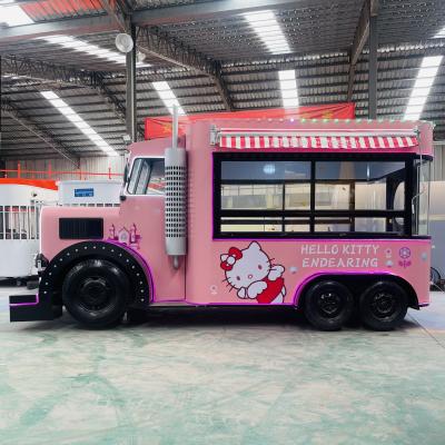 China Electric Mobile Kitchen Equipment for Fast Food Snack Catering Ice Cream Coffee Truck for sale