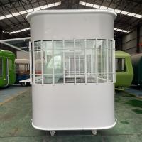China 2023 Mobile Coffee Milk Tea Soybean Milk Fresh Juice Vegetable Fruit Salad Car Trolley for sale
