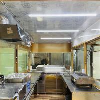 China Galvanized Steel Multipurpose Mobile Square Style Fast Food Snack Tow Trailer 1000kg Capacity for sale