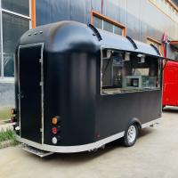 China 2023 Mobile Trailer for Snacks Fast Food Drinks Ice Cream Coffee Milk Tea and Durable for sale