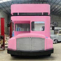 China Double Deck Luxury Truck Trailer for Fast Food Snacks Beverages Ice Cream and Cakes for sale