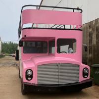 China Double Deck Luxury Truck Trailer for Fast Food Snacks Beverages Ice Cream and Cakes for sale