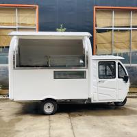China 2023 Multipurpose Mobile Electric Fast Food Snack Tricycle Pedicab for Retail Outlet for sale