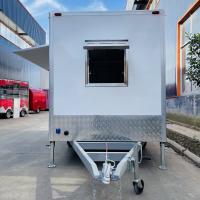 China Multipurpose Mobile Square Style Fast Food Snack Alcohol Beverage Drinks Ice Cream Tow Trailer for sale