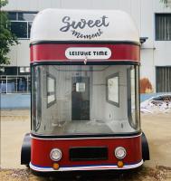 China Mobile Sales Fruit Salad Coffee Milk Tea Beer Ice Cream Design Truck Trailer Cart for sale