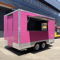 China Multifunctional Mobile Square Style Fast Food Snack Trailer for Meat Processing Plants for sale
