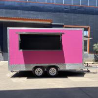 China Multifunctional Mobile Square Style Fast Food Snack Trailer for Meat Processing Plants for sale