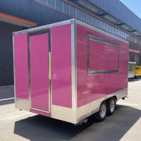 China Multifunctional Mobile Square Style Fast Food Snack Trailer for Meat Processing Plants for sale