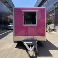 China Multifunctional Mobile Square Style Fast Food Snack Trailer for Meat Processing Plants for sale