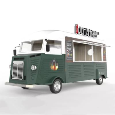 China Snack Food 2023 Multipurpose Electric Mobile Van Fast Food Catering Drinks Coffee Truck Trailer Cart for sale